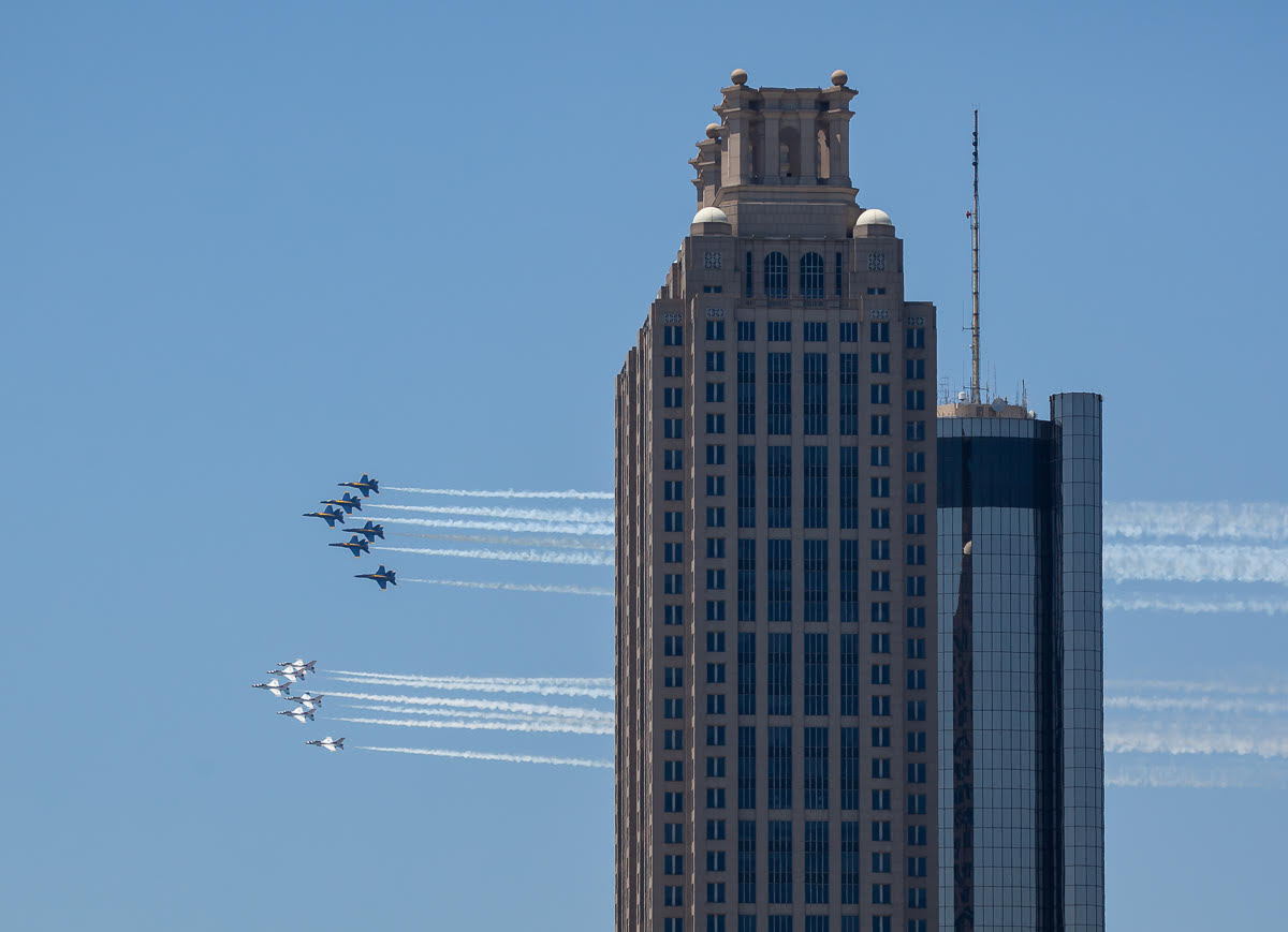 Blue Angels & Thunderbirds Fly Over - Photos by Joe Stewardson ...