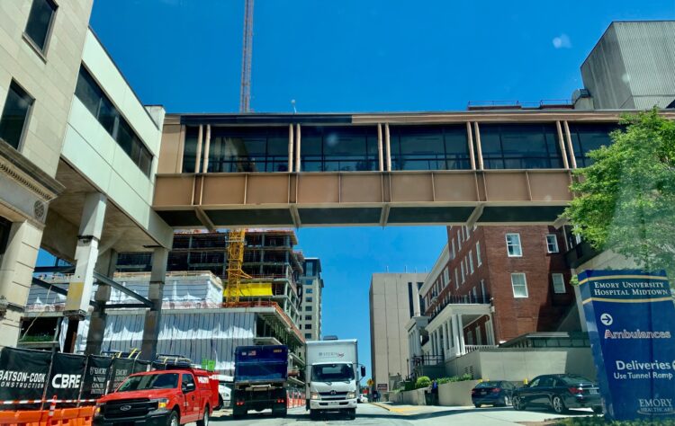 Emory’s new pedestrian bridge in Midtown seeks to merge aesthetics ...